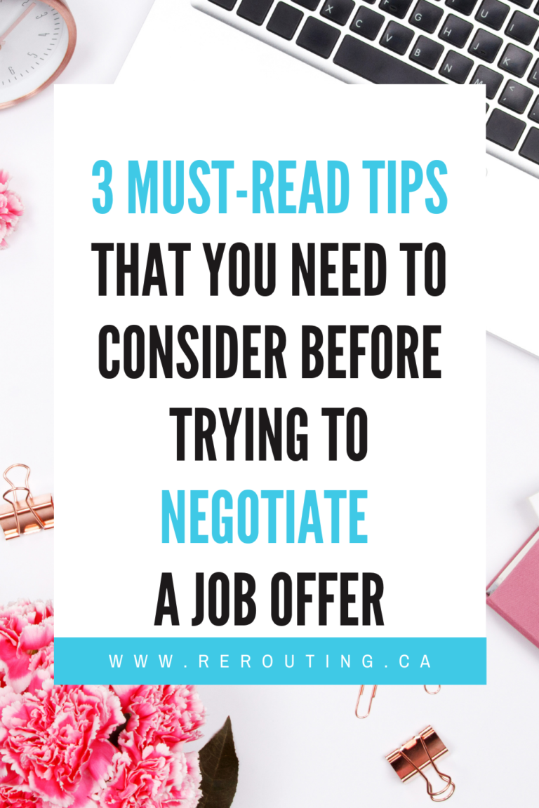 3 Must Read Tips To Consider Before Trying To Negotiate A Job Offer