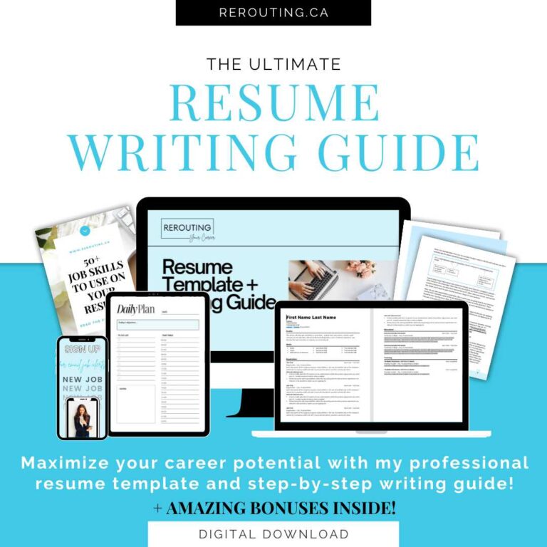 Professional resume template + resume writing guide
